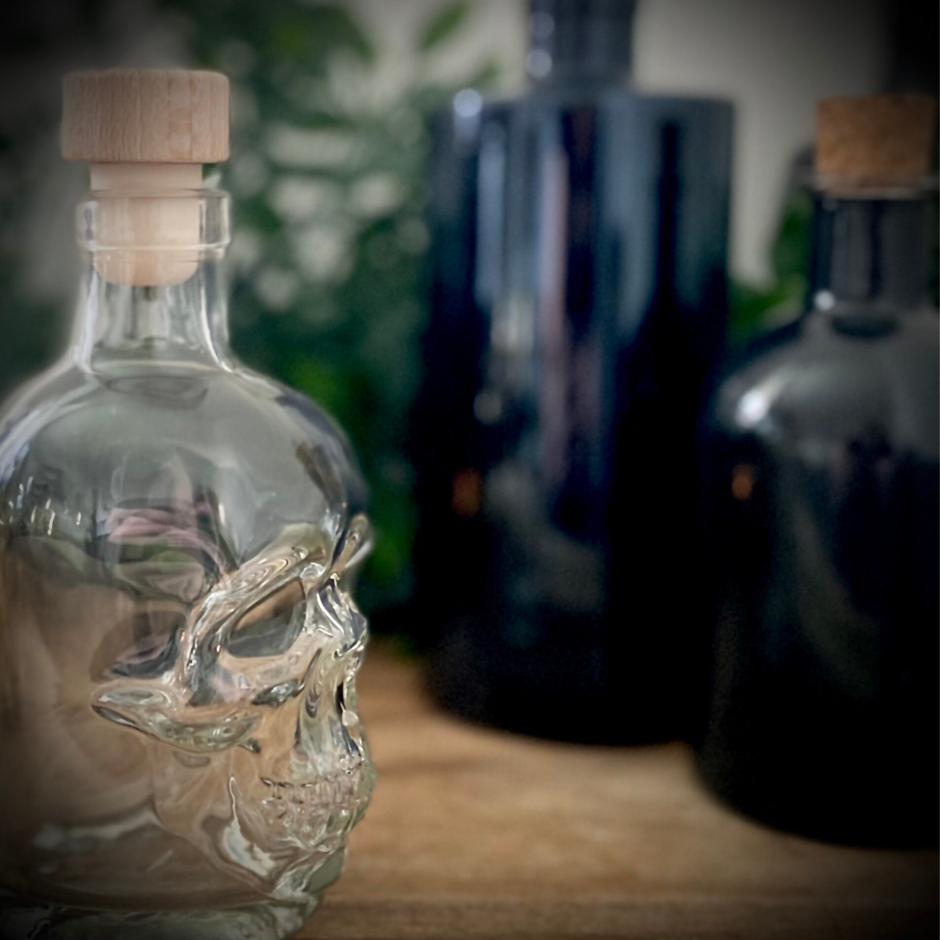 Skull Potion Bottle Potion Bottles Corked Bottle - Etsy