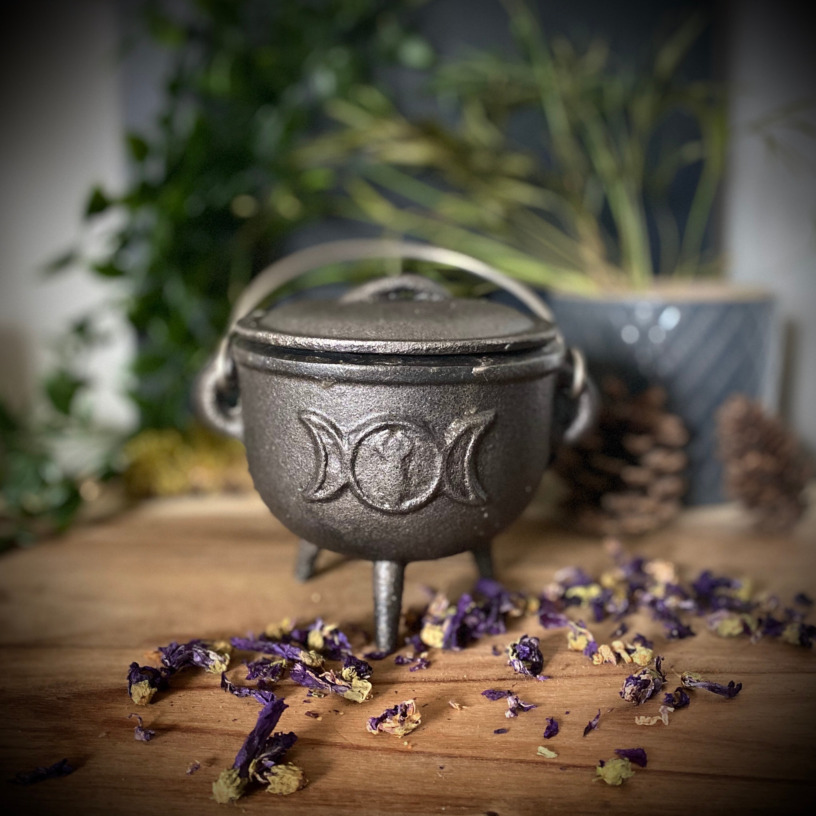 Cauldron Triple Moon Cauldron Altar Cauldron Altar Tools - Etsy