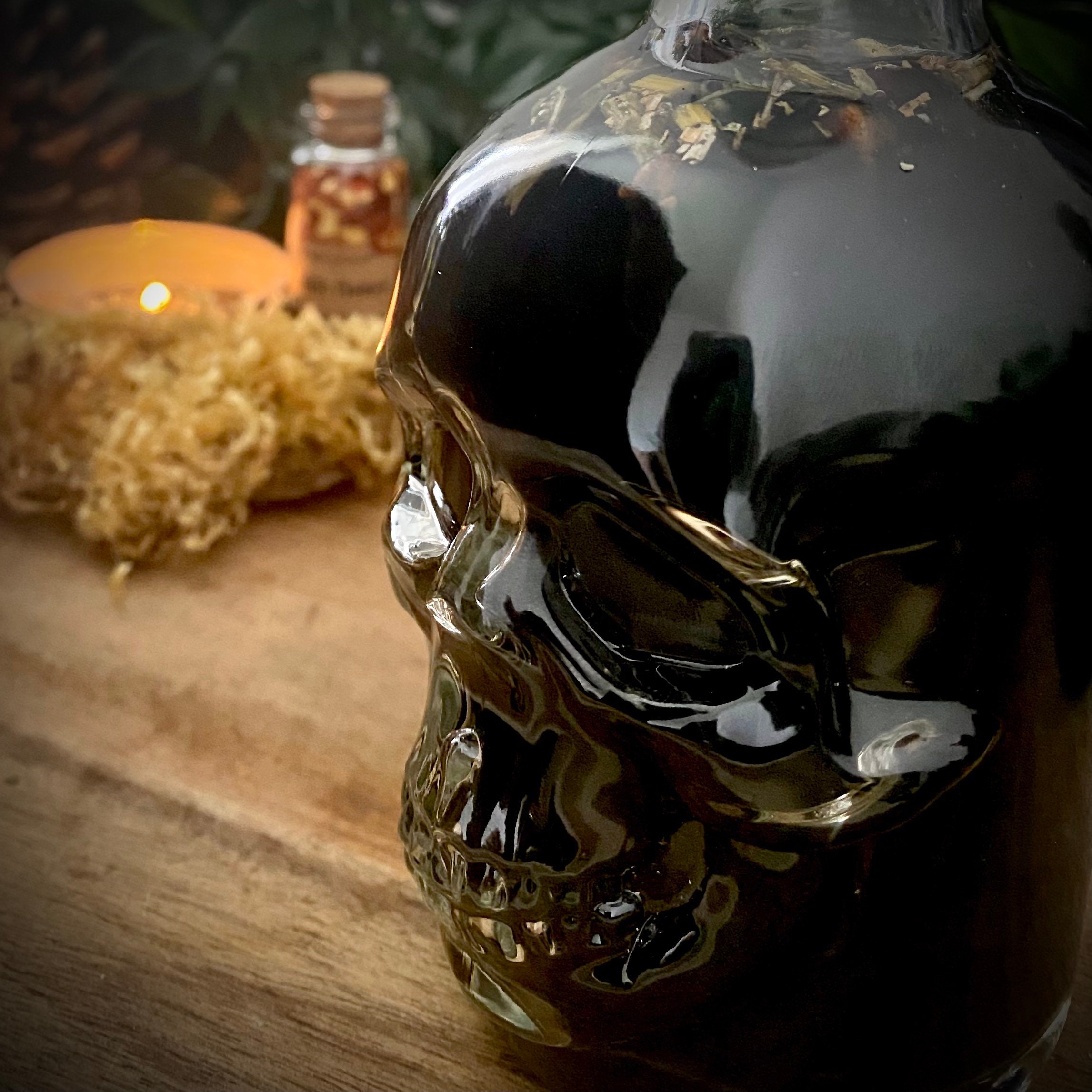 Skull Potion Bottle Potion Bottles Corked Bottle - Etsy