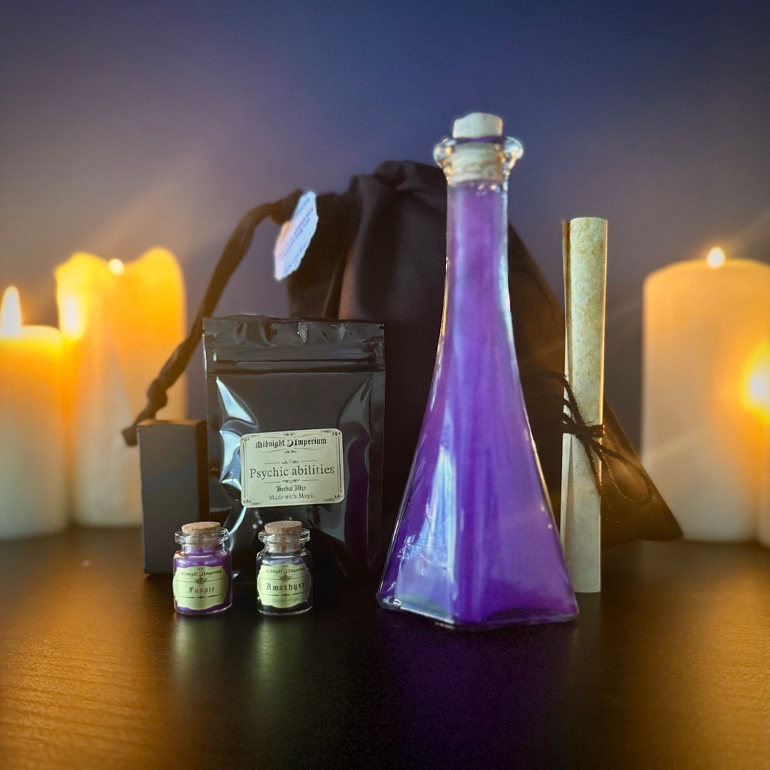 Potion Set - Psychic Abilities | Wiccan Present | Pagan Gift | Witch ...