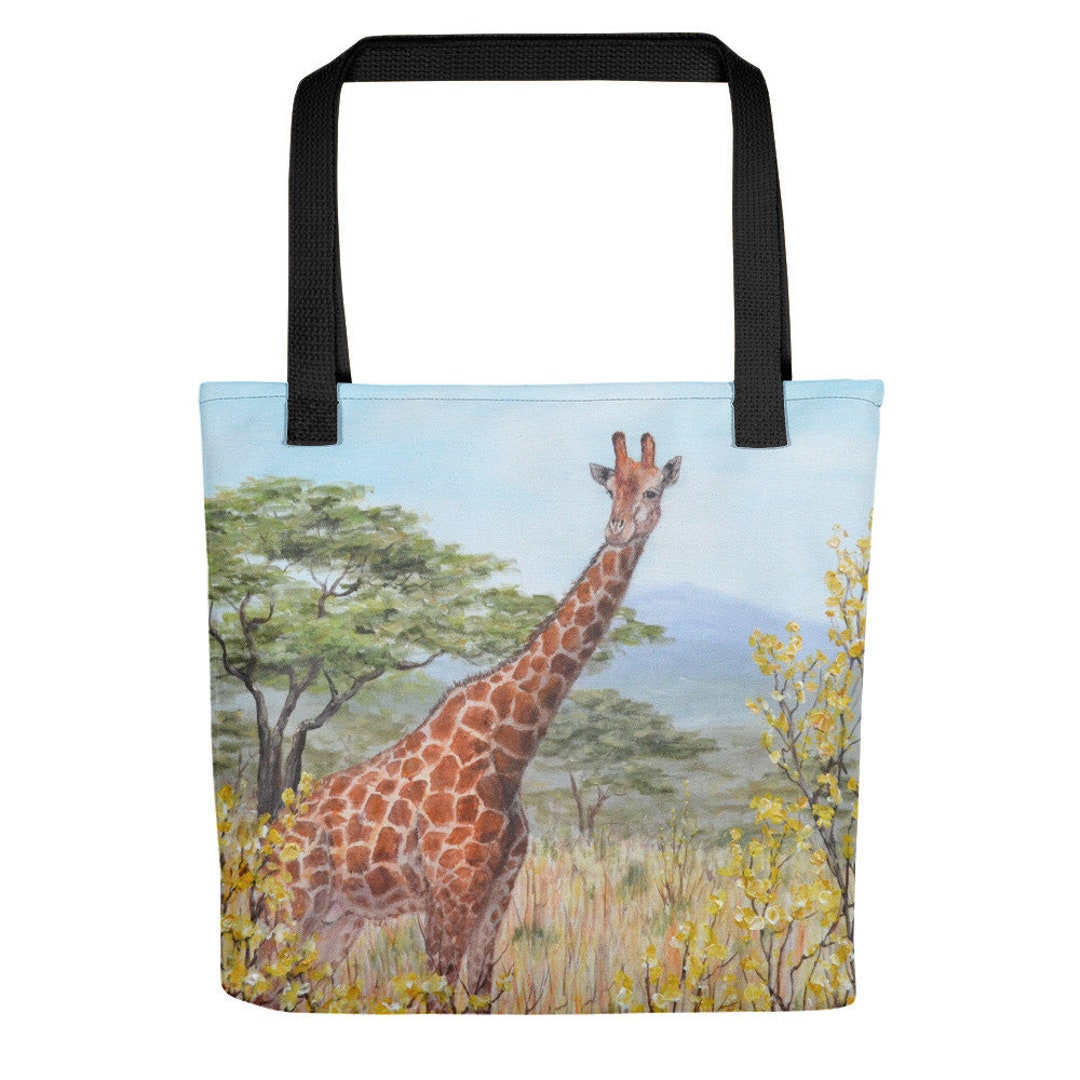 Giraffe Tote Bag Giraffe Lovers Shopping Bag Printed - Etsy