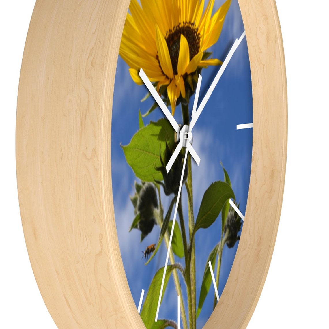 Wall Clock Sunflower Clock Sunflower Lovers Gifts Yellow - Etsy