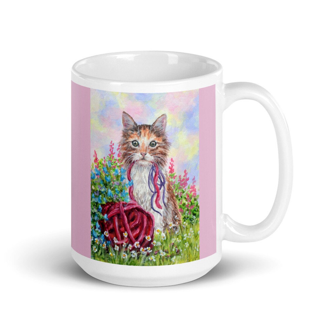 Calico Cat Mug Calico Gifts Calico Coffee Mugs Paintings on - Etsy UK
