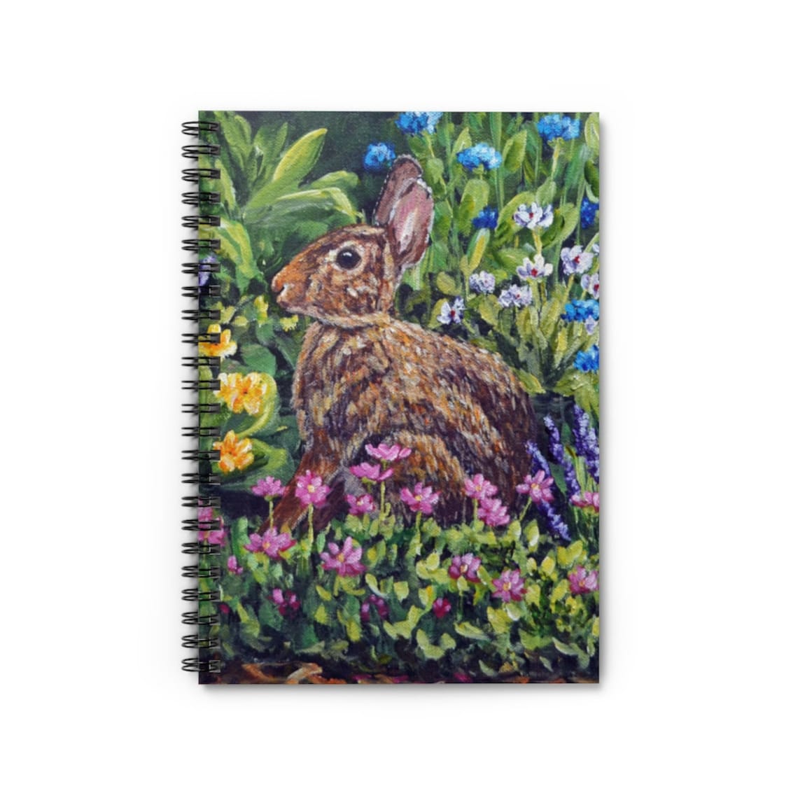 Spiral Notebook Ruled Line Bunny Rabbit Cottontail Garden - Etsy UK