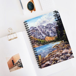 Spiral Notebook Ruled Line Moraine Lake Canada Landscape - Etsy