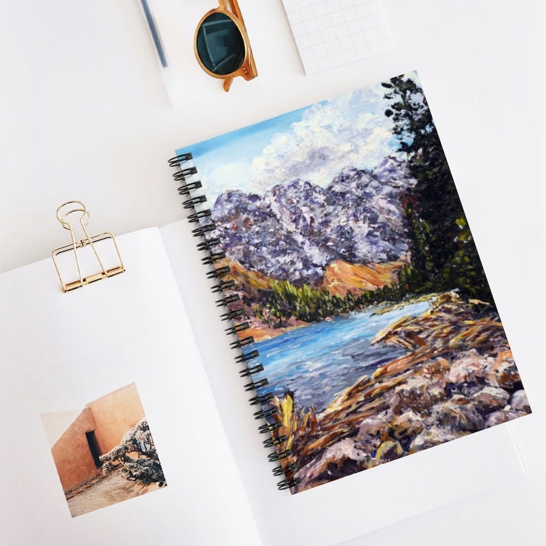 Spiral Notebook Ruled Line Moraine Lake Canada Landscape - Etsy