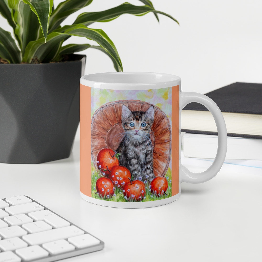 Calico Cat Mug Calico Kitten Coffee Mug Cat Lovers Mug Cat - Etsy