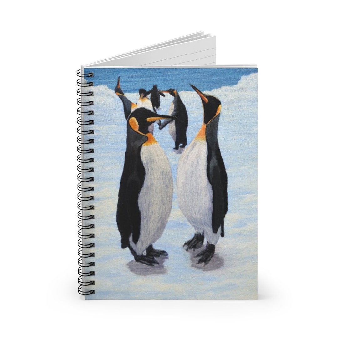 Penguin Spiral Notebook, Ruled Line, Penguin Lover Gifts, Journal ...