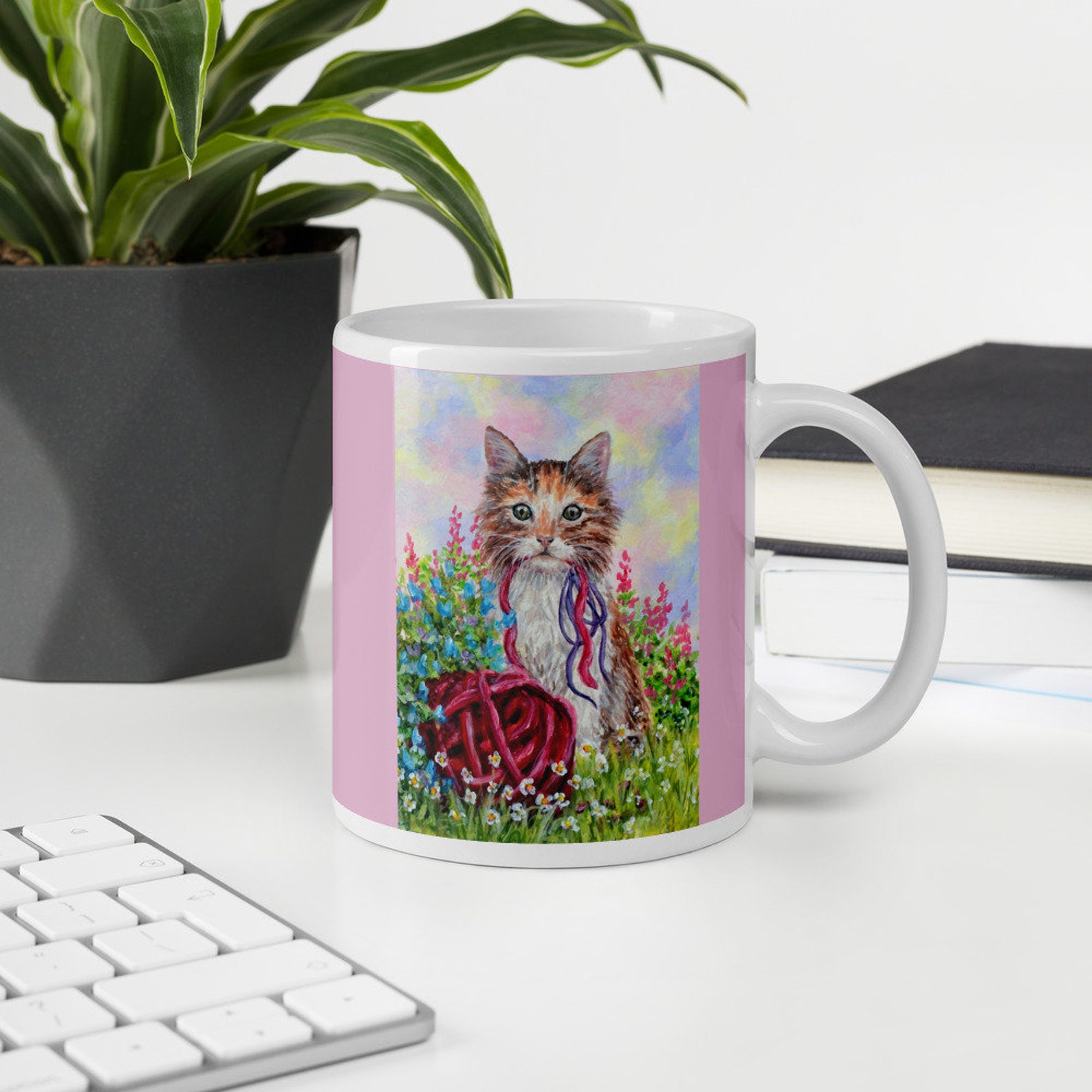 Calico Cat Mug Calico Gifts Calico Coffee Mugs Paintings on - Etsy Israel