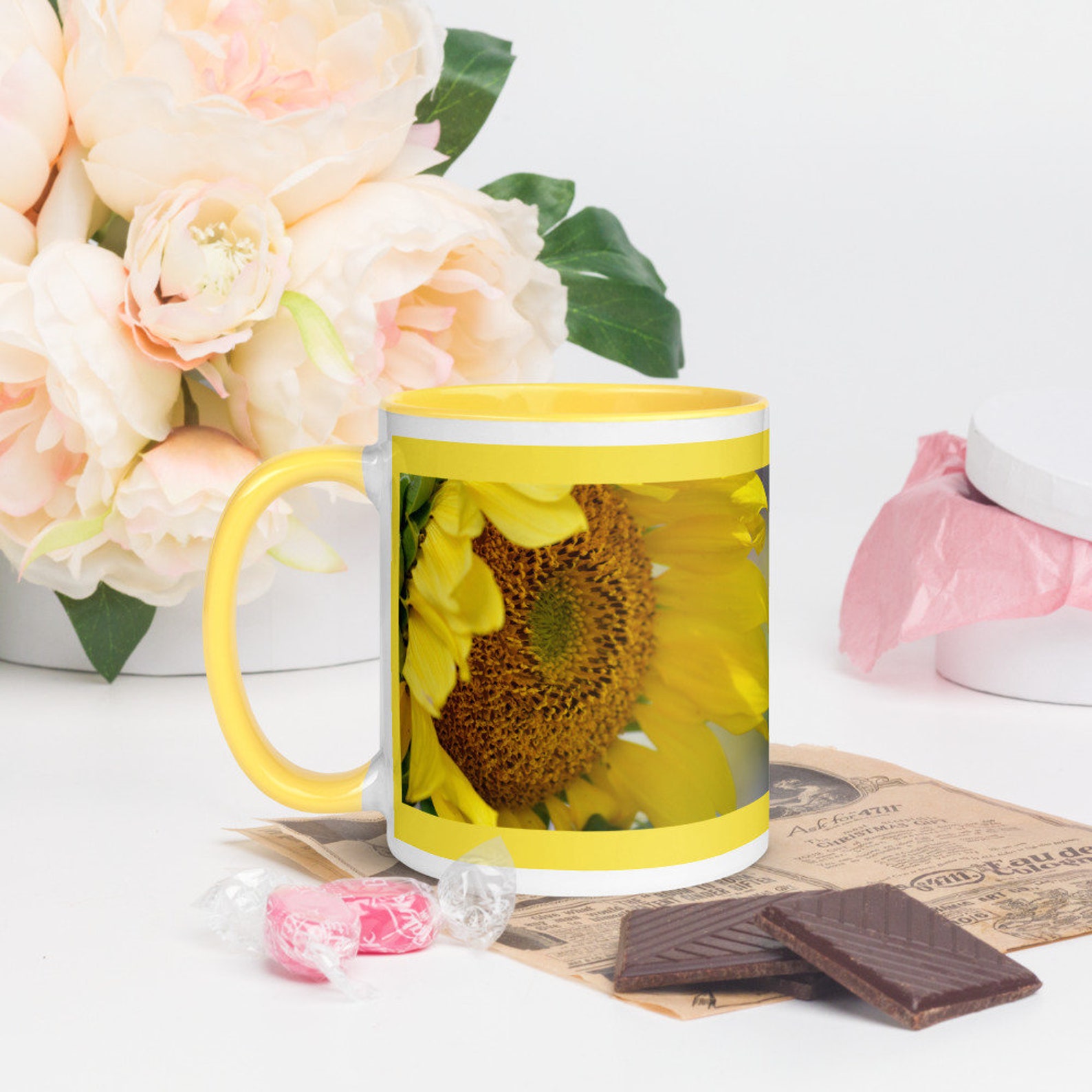Sunflower Coffee Mug Sunflower Photo Mug Sunflower Gifts - Etsy