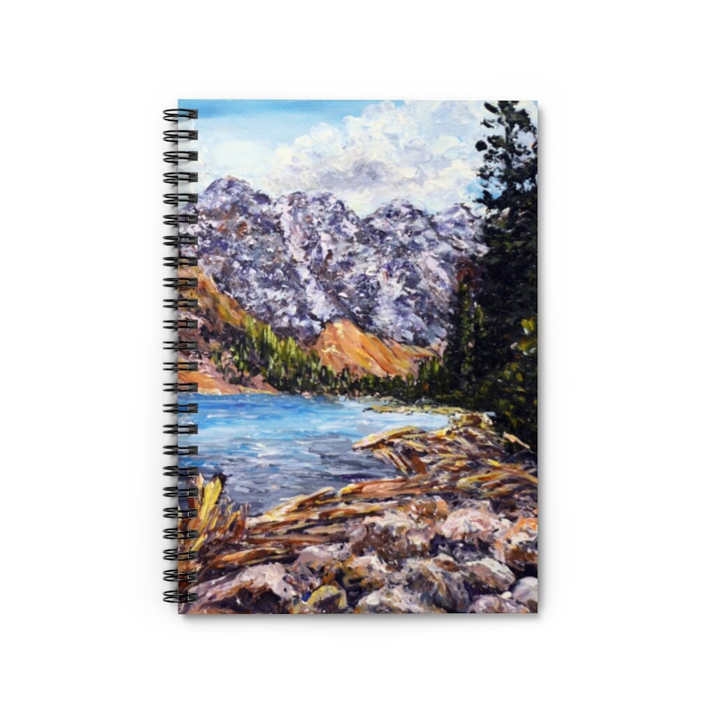 Spiral Notebook Ruled Line Moraine Lake Canada Landscape - Etsy
