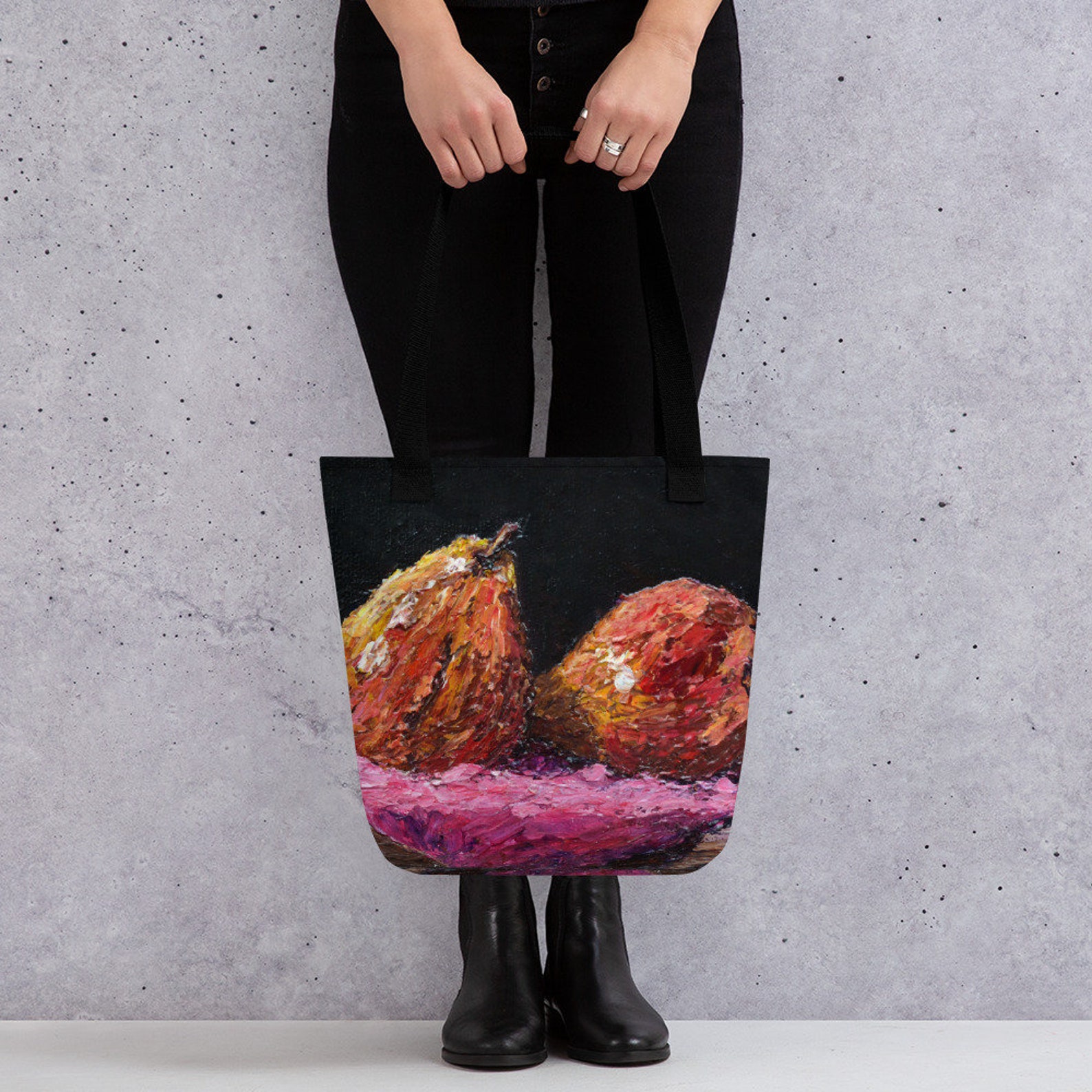 Red Pears Tote Bag, Pear Lovers, Pear Gifts, Shopping Bag, Shoulder Bag ...