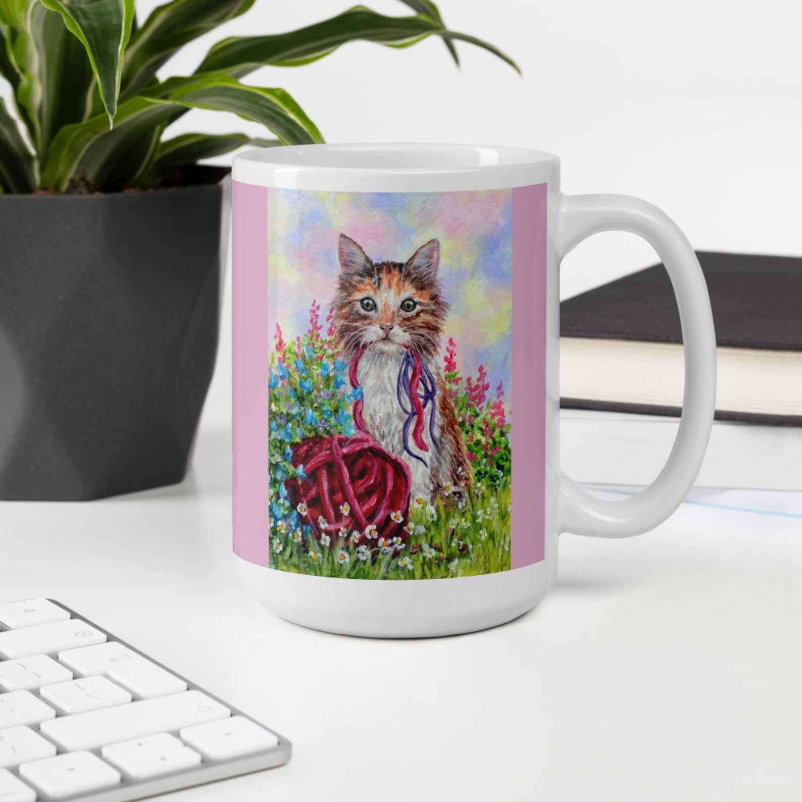 Calico Cat Mug Calico Gifts Calico Coffee Mugs Paintings on - Etsy Israel