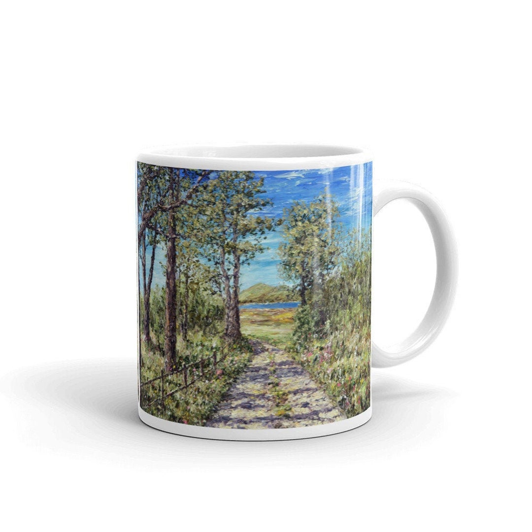 Country Road Mug, Landscape, UK, Coffee Mug, Cup, Ceramic, Printed ...
