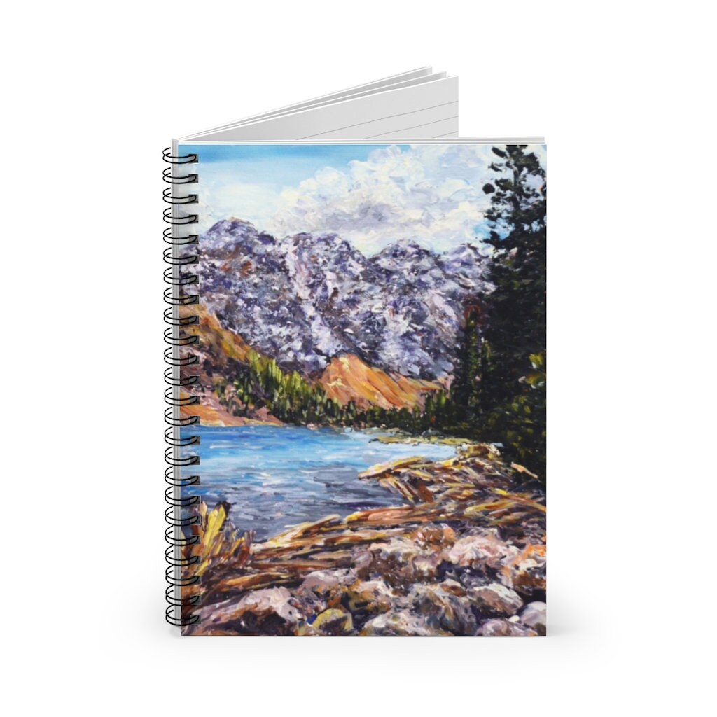 Spiral Notebook Ruled Line Moraine Lake Canada Landscape - Etsy