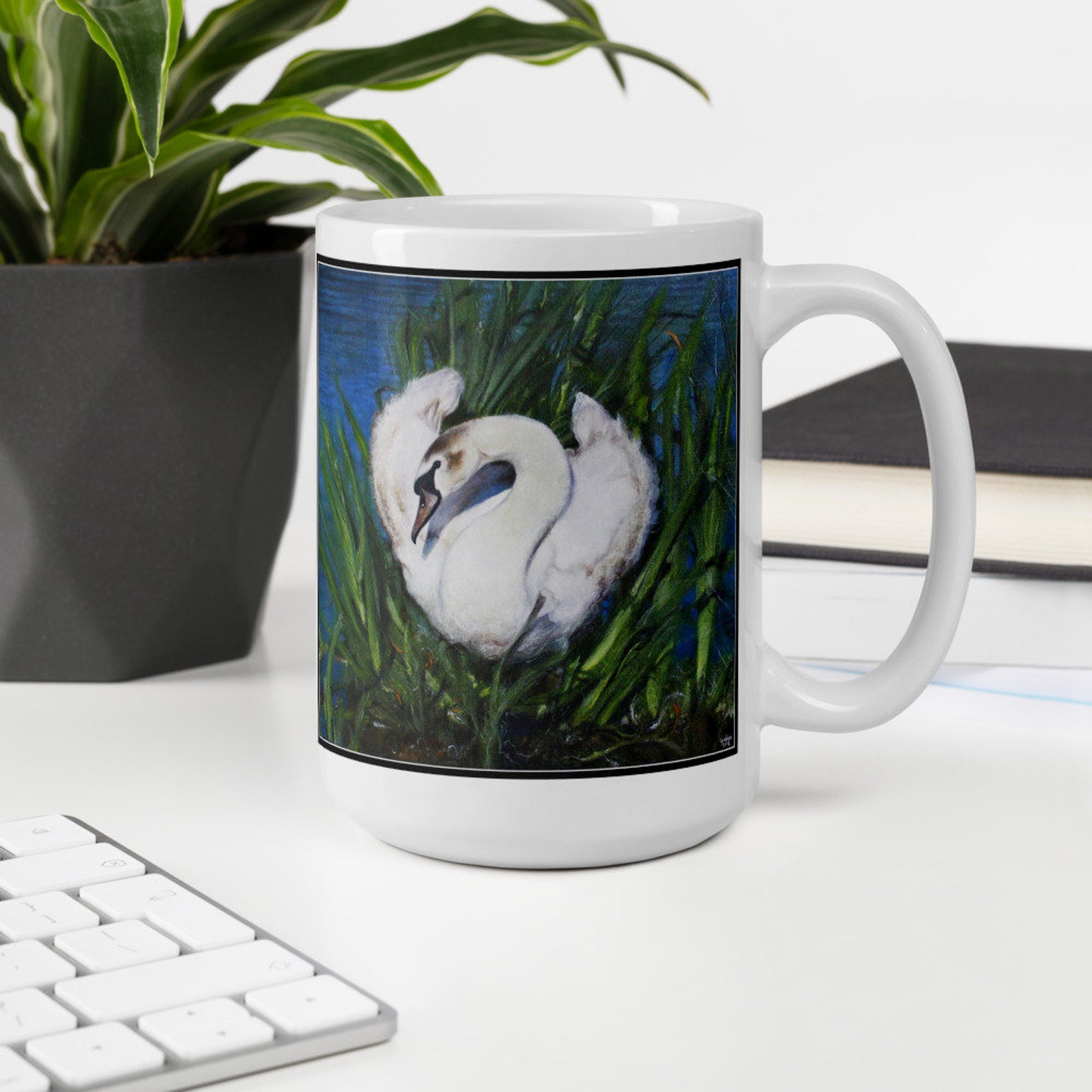Swan Coffee Mug Swan Painting Swan Lover Gifts Swan Mug - Etsy