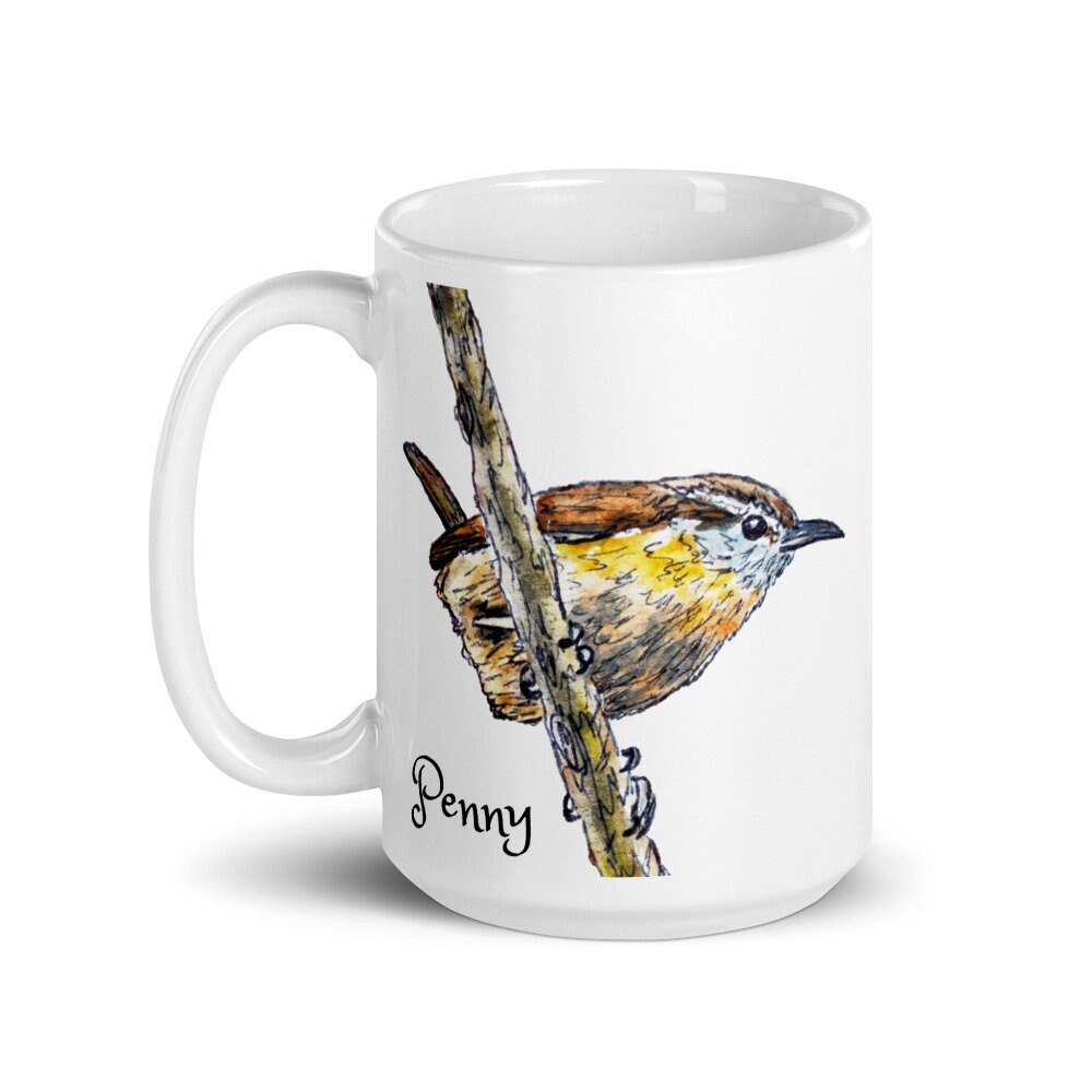 Personalized Wren Mug, Custom Name Coffee Mug, Wren Gifts, for Moms ...
