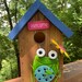 Handmade Outdoor Wooden Frog Birdhouse, Bird House, Frog Decor, Outdoor ...