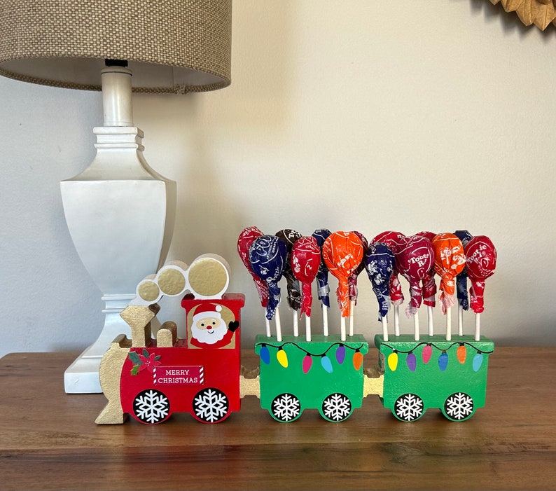 Christmas Lollipop Train, Lollipop Holder, Sucker Holder, Christmas ...