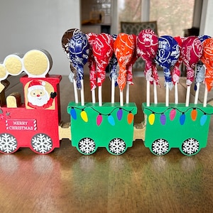 Christmas Lollipop Train, Lollipop Holder, Sucker Holder, Christmas ...