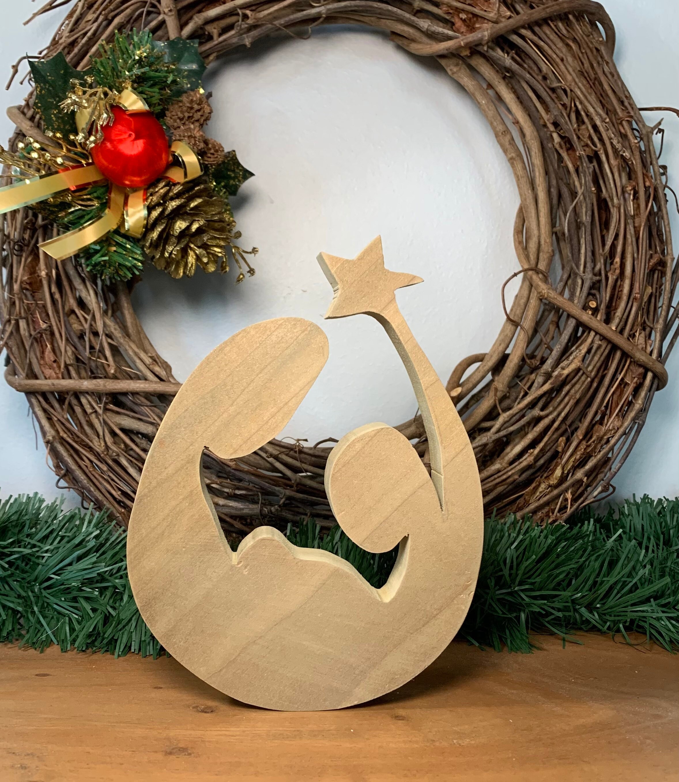 Handmade Wooden Nativity Scene, Modern Christmas Decor - Etsy