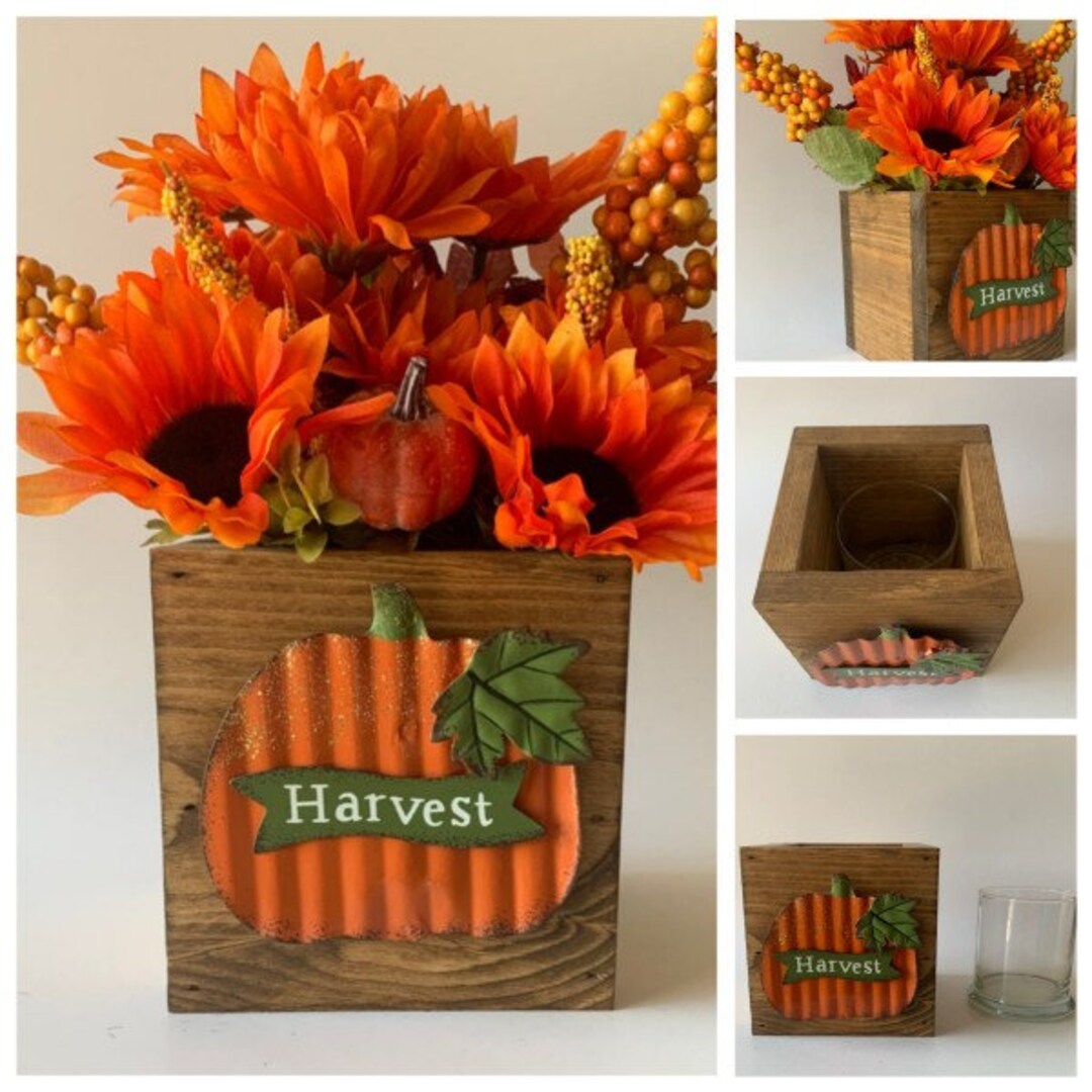 Fall Decor Centerpiece Flower Box - Etsy