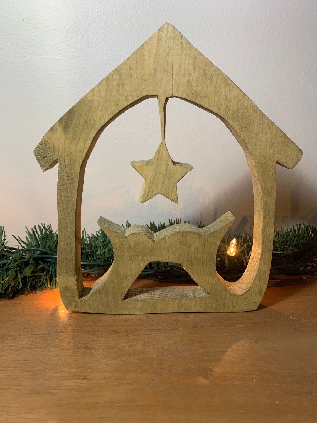 Nativity, Wooden, Handmade, Baby Jesus, Christmas Decoration, Christmas ...