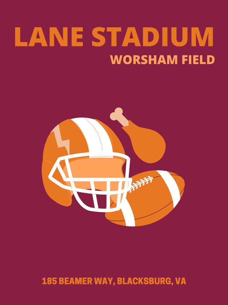 Virginia Tech Poster Pack-1 - Etsy