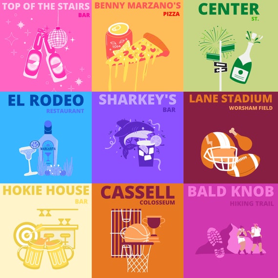 Virginia Tech Poster Pack-1 - Etsy