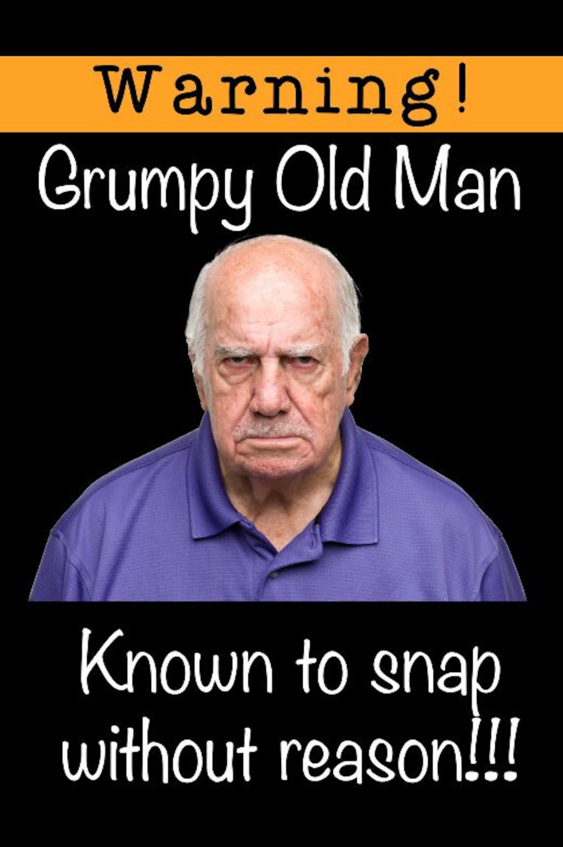 Grumpy Old Man Sign - Etsy