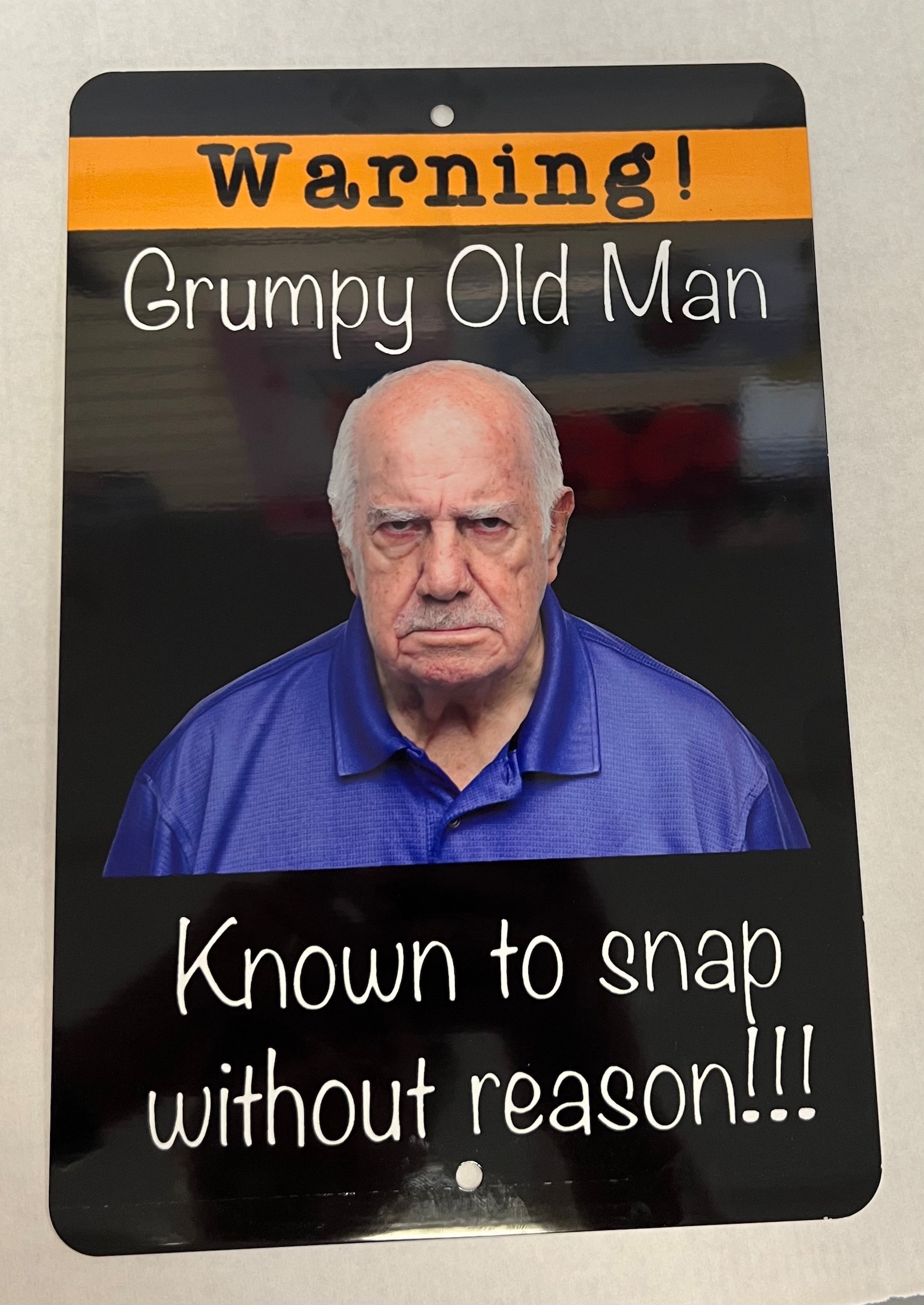 Grumpy Old Man Sign Etsy