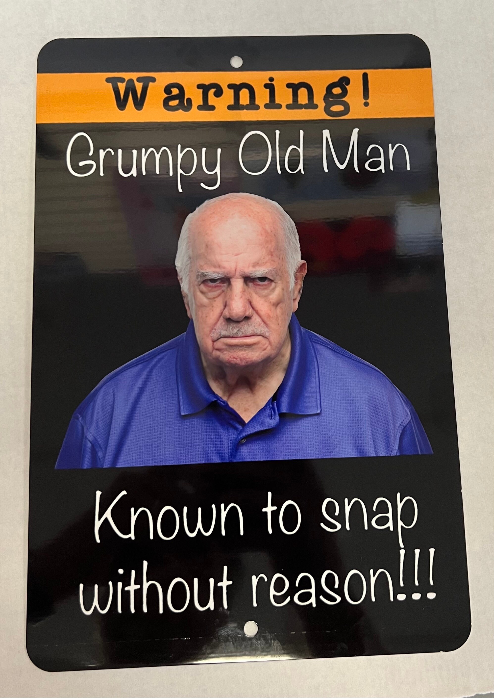 Grumpy Old Man Sign - Etsy