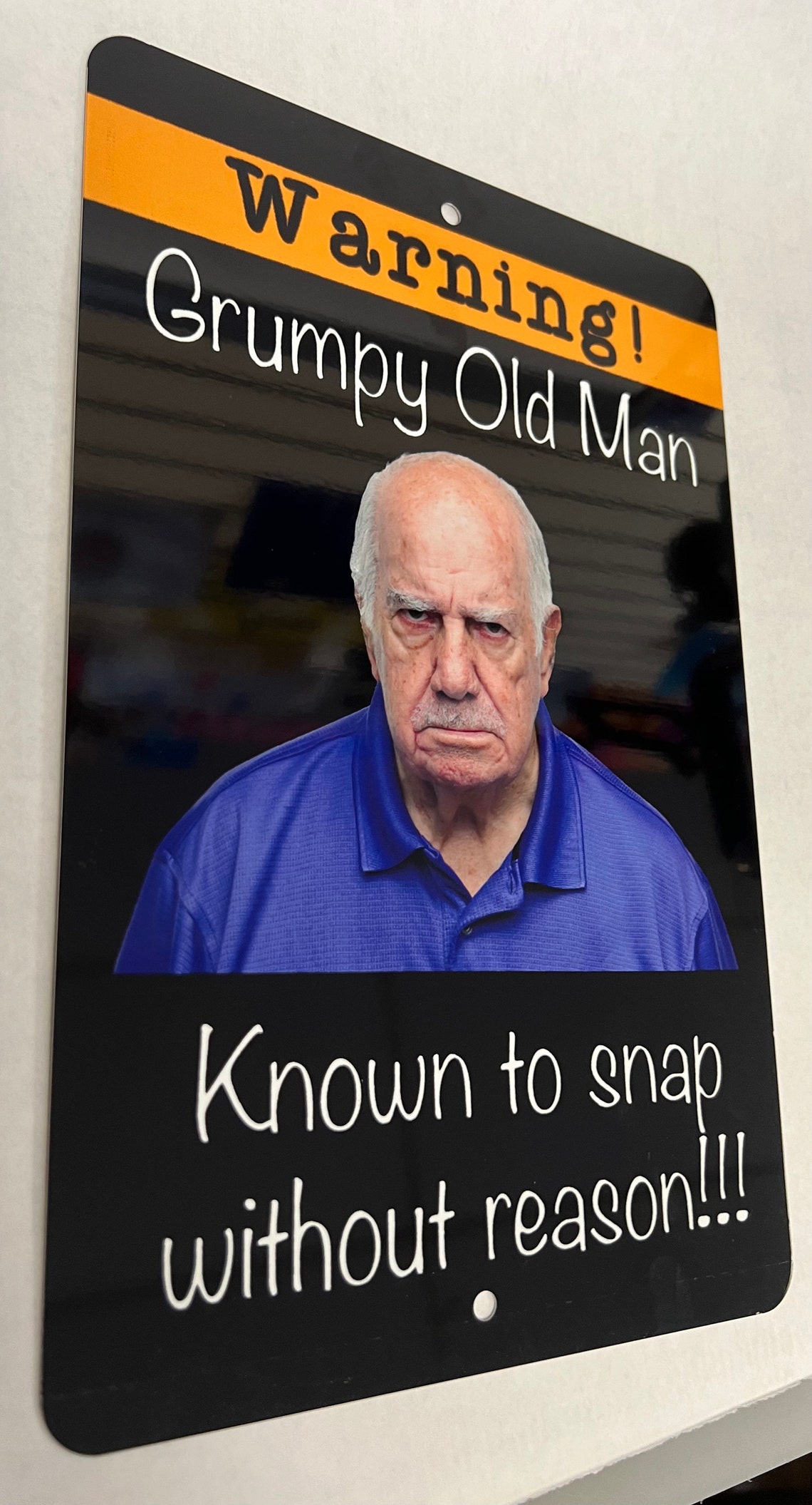Grumpy Old Man Sign - Etsy