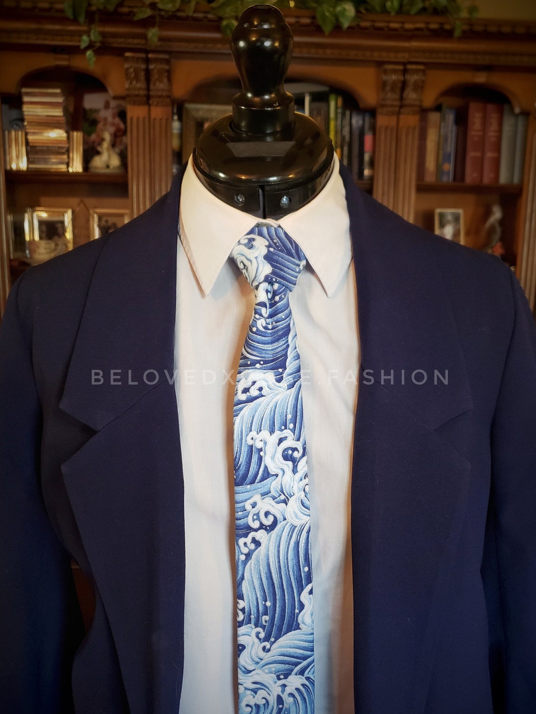 Ocean Wave Necktie - Etsy