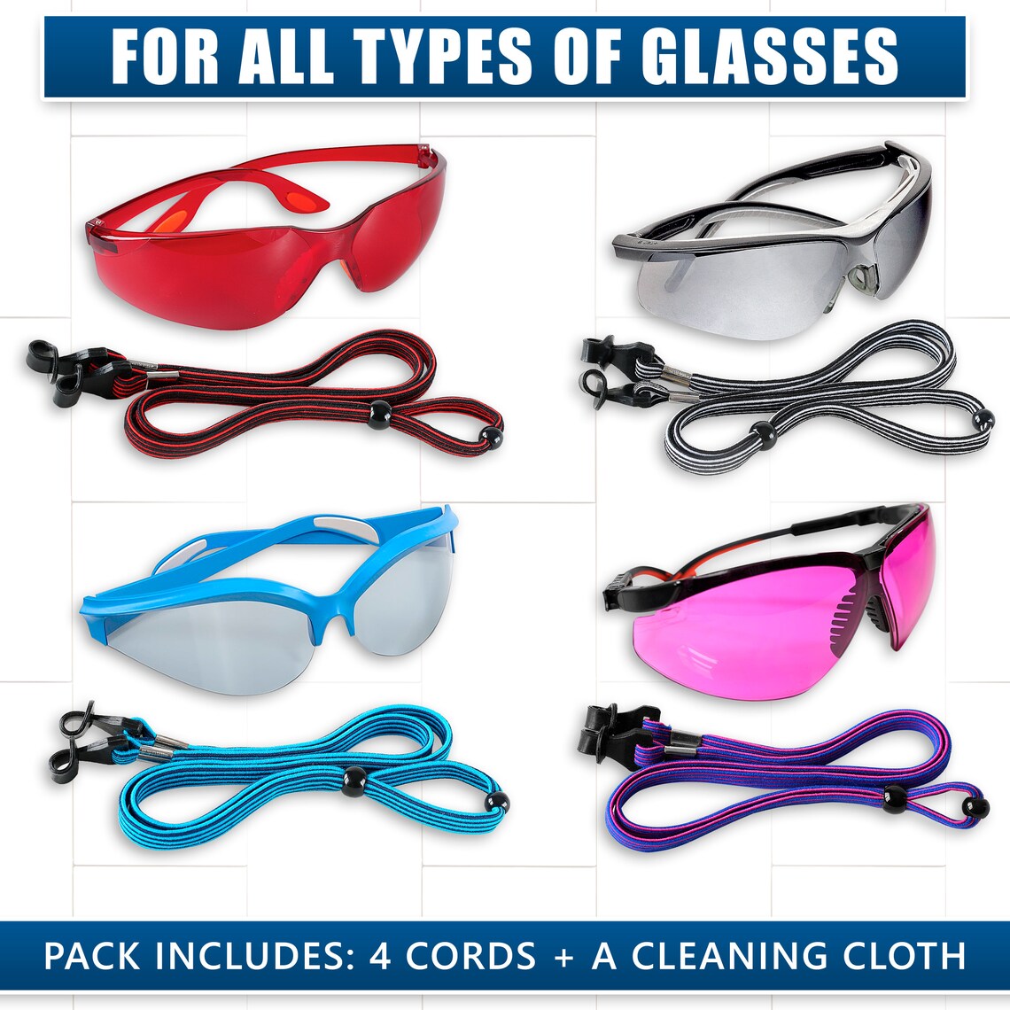 Eye Glasses String Holder Straps Sports Sunglasses Strap for Men Women ...