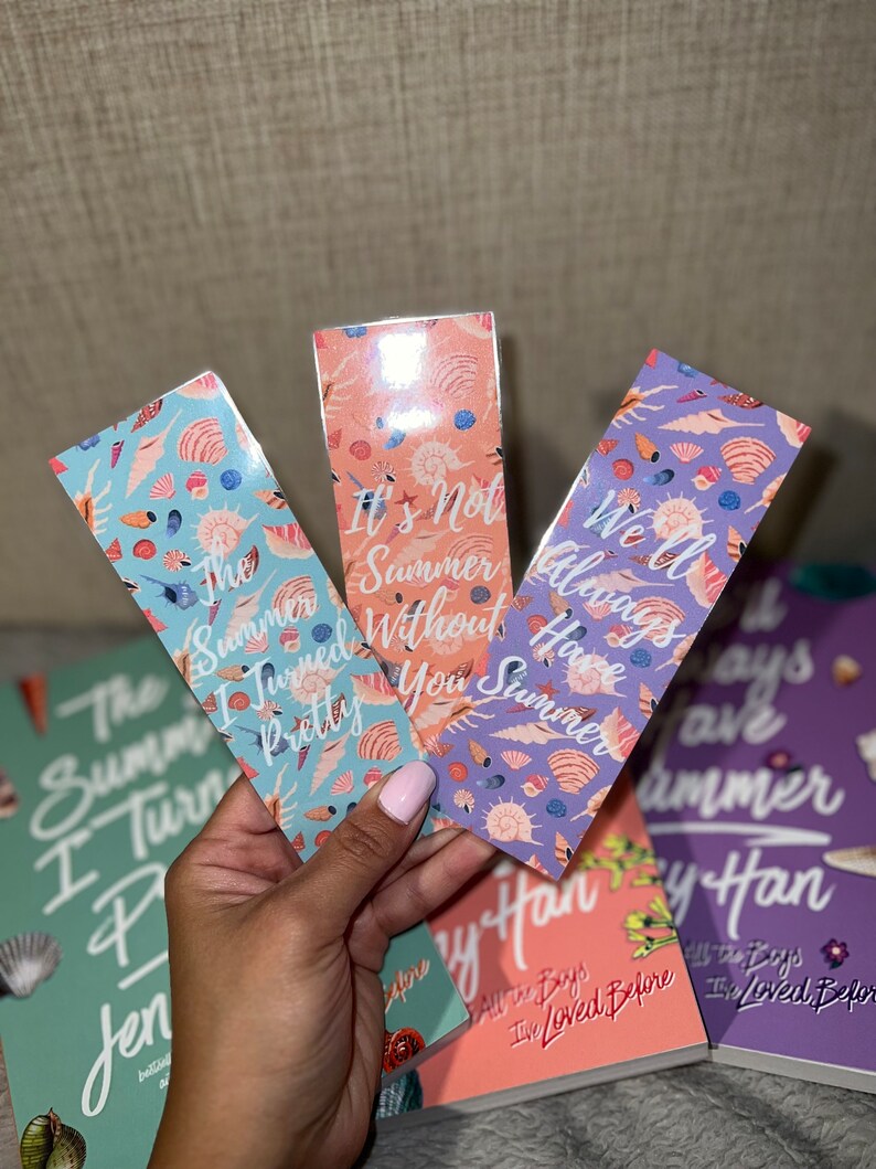 SET OF 3 the Summer I Turned Pretty Bookmarks Team Conrad - Etsy