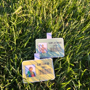 Team Jeremiah Team Conrad Inspired Library Card Bookmark Magnetic Book ...