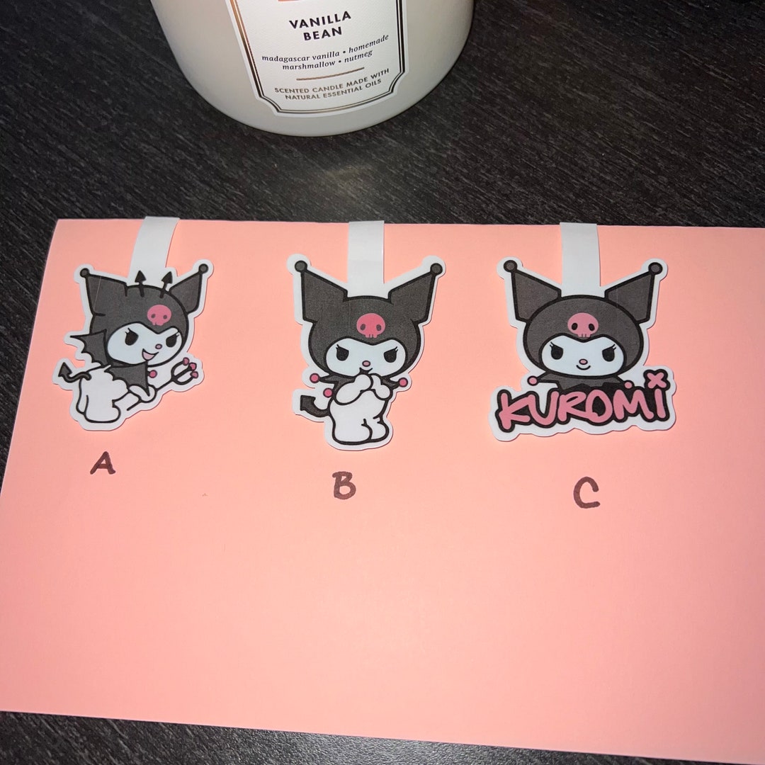 Kuromi Inspired Magnetic Bookmarks Kitty Lover Hello Kitty and Friends ...