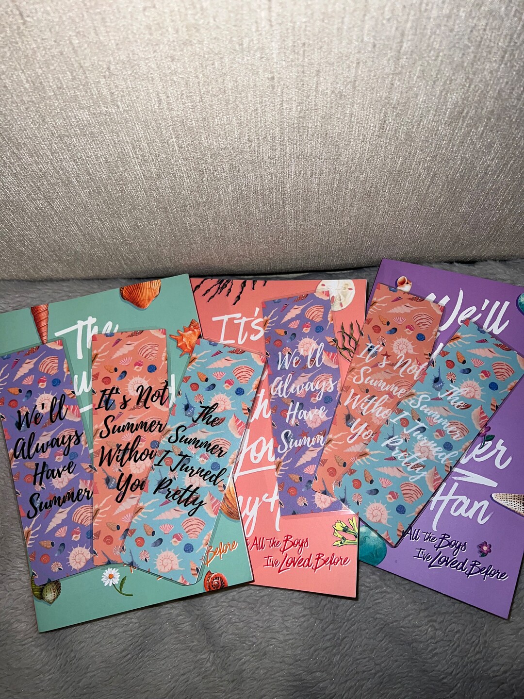 SET OF 3 the Summer I Turned Pretty Bookmarks , Team Conrad , Team ...