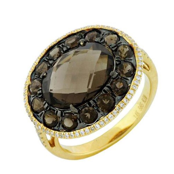 Smokey Topaz Ring - Etsy