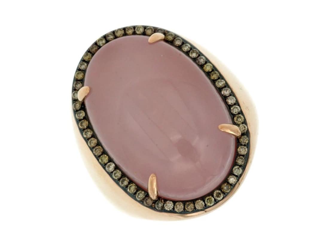 Large 16.74ct Mocha Diamond and Aaa Rose Quartz 14kt Rose Gold - Etsy