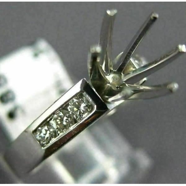 White Gold Semi Mounts - Etsy