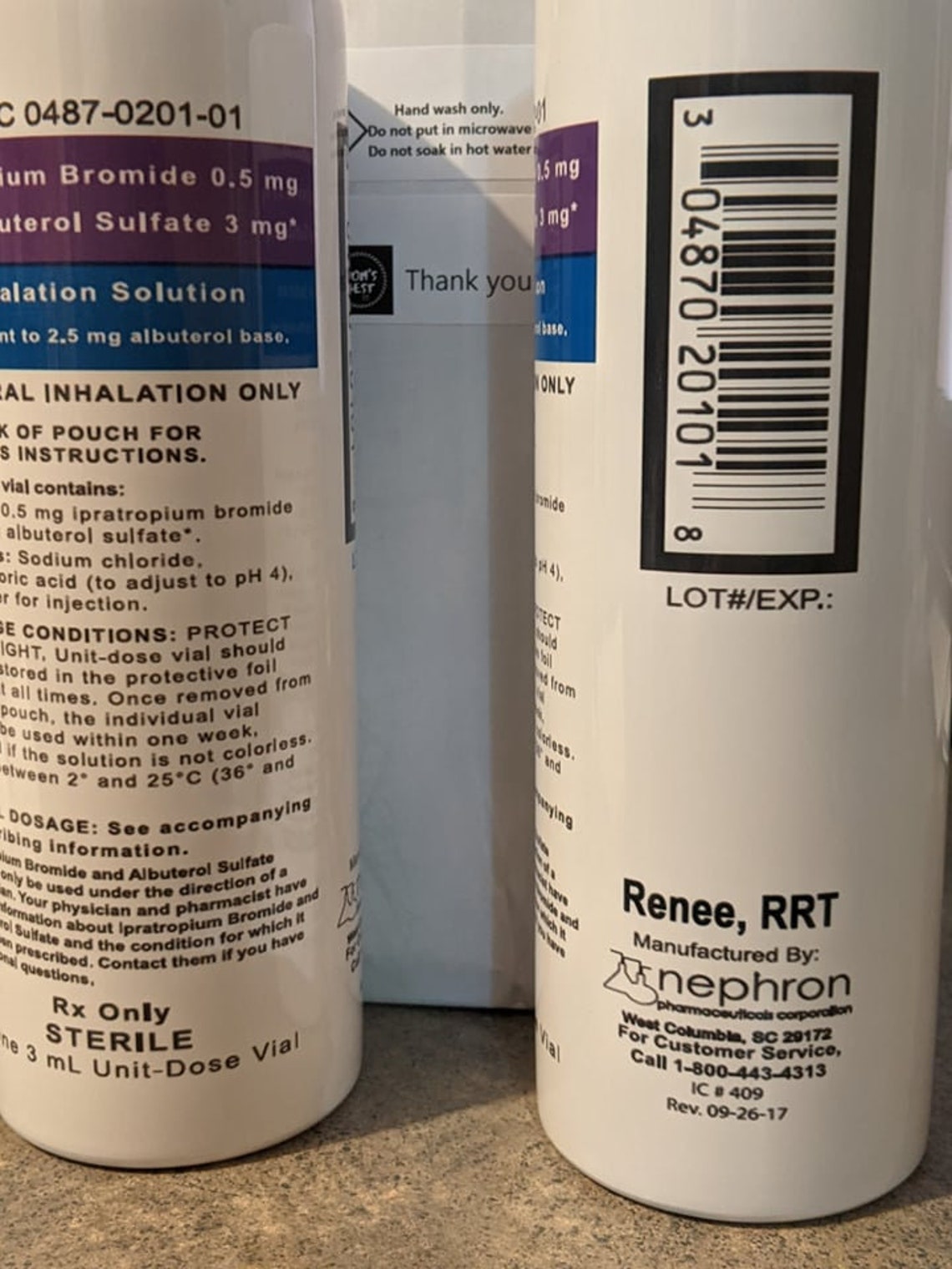 20 Oz or 30 Oz RRT Respiratory Duoneb Like Tumbler With - Etsy