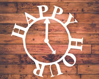Happy Hour Clock - Etsy
