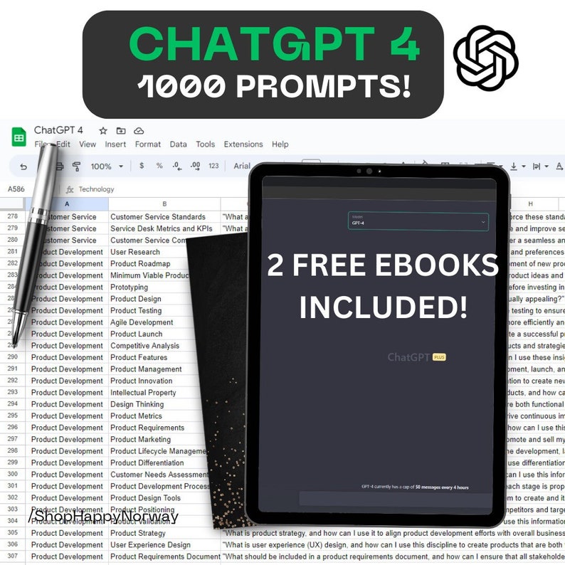 1000+ Chatgpt Prompts for Money, Business, and Life! +2 FREE EBOOKS - Etsy