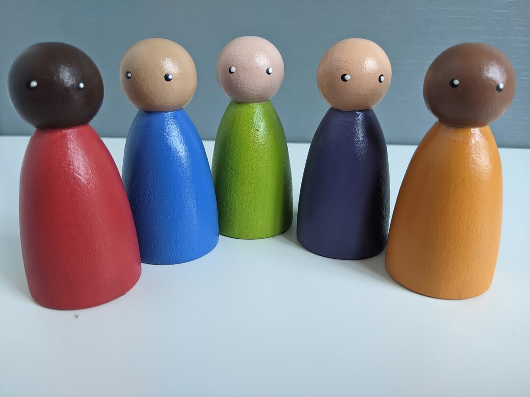 Diversity Peg Doll Set, Multi-cultural, Celebrating Differences ...