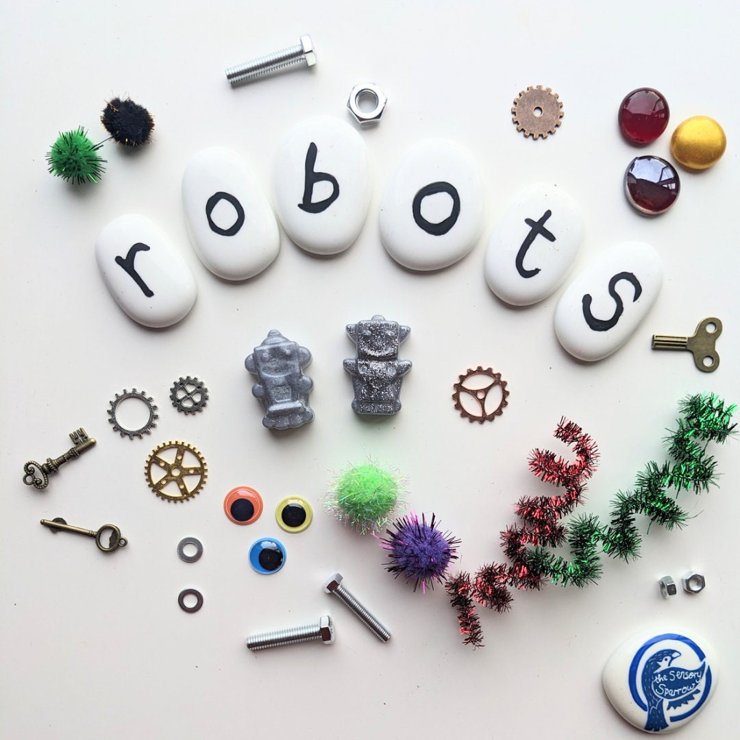 Robot Sensory Kit, Loose Parts, Small World, Imaginative Play, Open ...