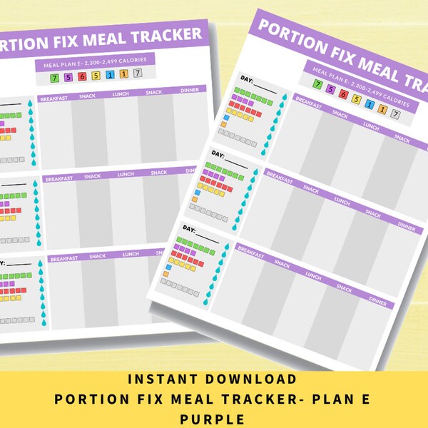 Meal Tracker - Etsy