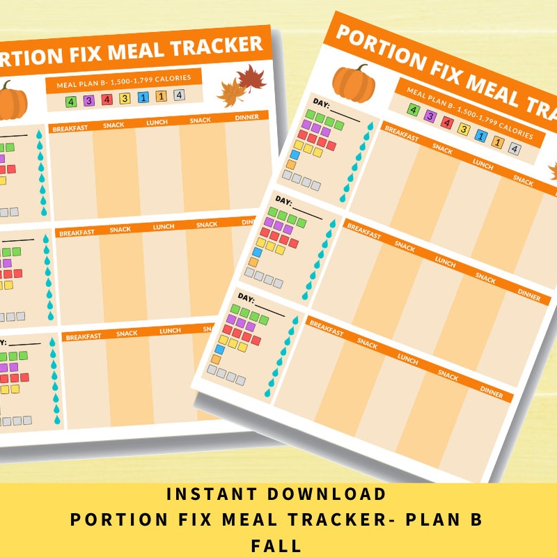 Portion Fix Tracker - Etsy