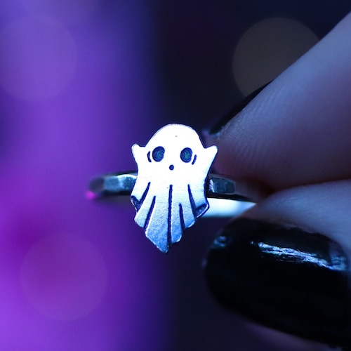 Spooky Lil Ghost Ring Fall Jewelry Halloween Rings - Etsy